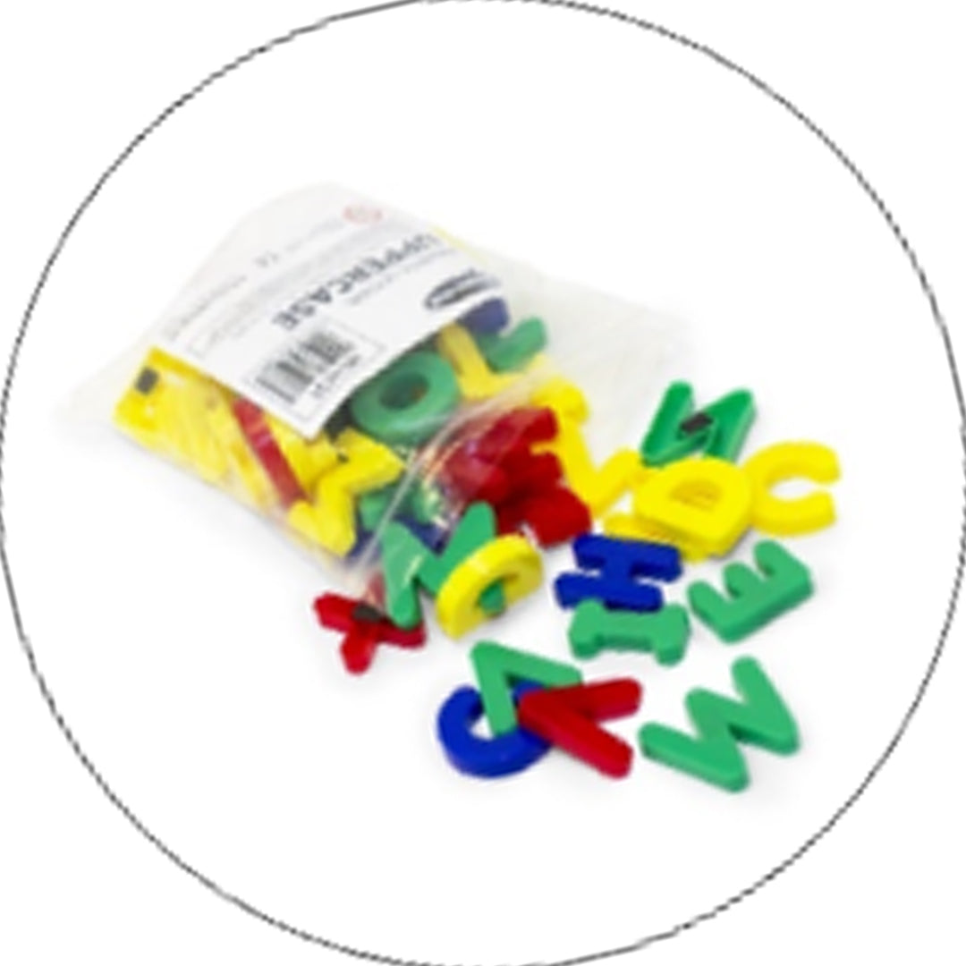 Pack of 52 Show-me Magnetic Uppercase Letters in assorted colours ...